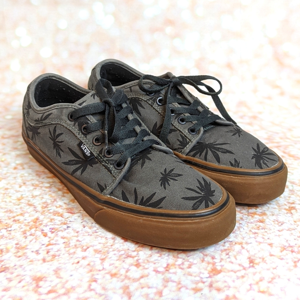Vans Chukka Low Palm Kush Grey Black Canvas Skater Sh… - Gem